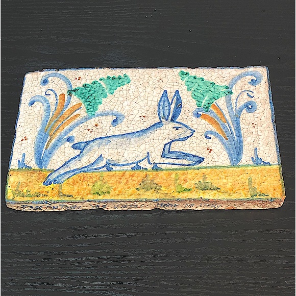 Vietri | Art | Vietri First Stone Rabbit Terracotta Tile Made By ...